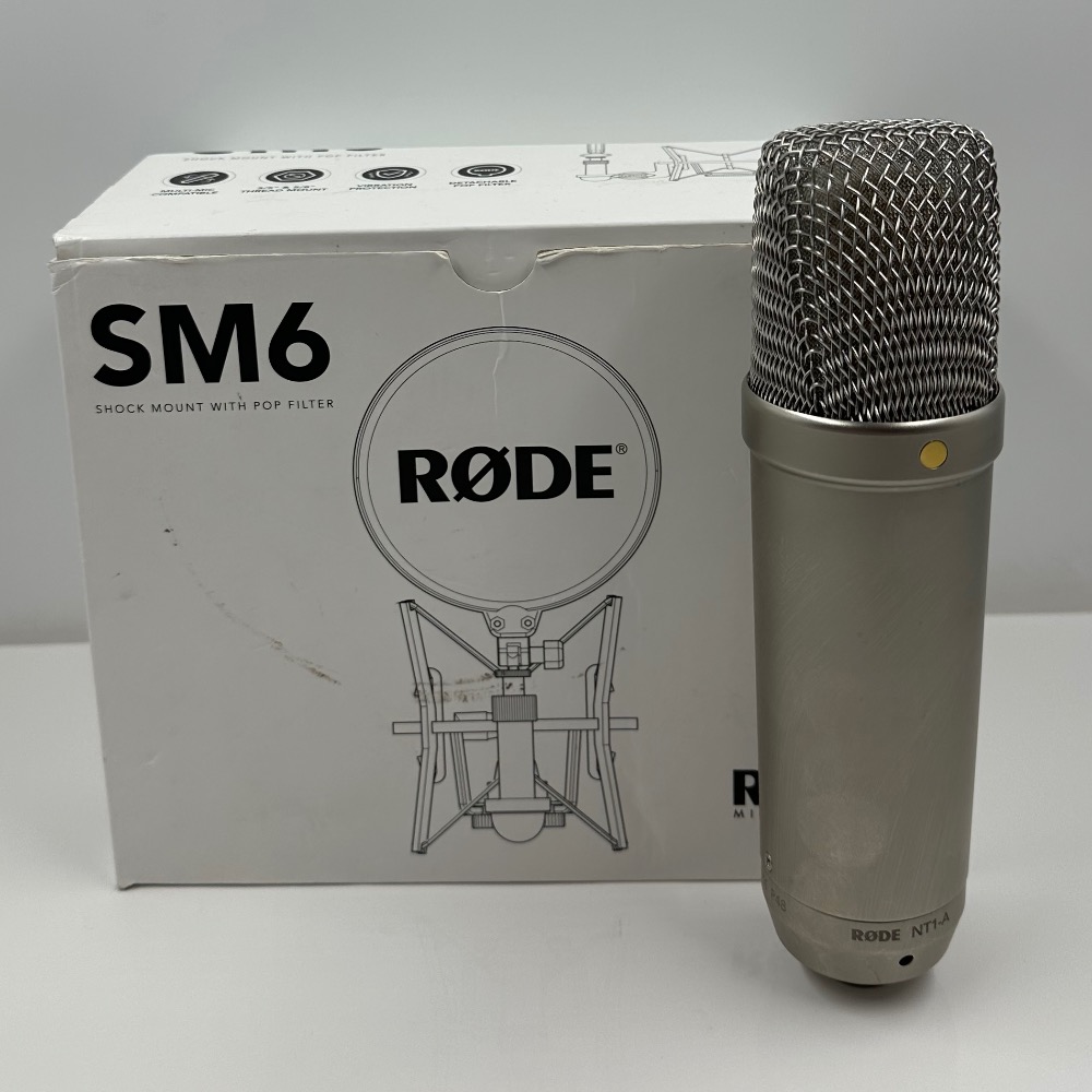 Pre-owned RODE NT1-A STUDIO CONDENSER MICROPHONE WITH SM6 SHOCK MOUNT ...